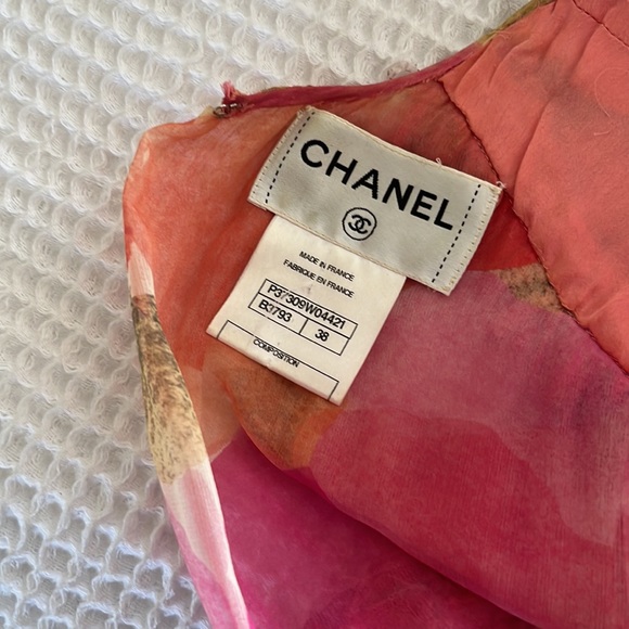 CHANEL | Dresses | Authentic Chanel Summer Breezy Paper Thin Silk ...